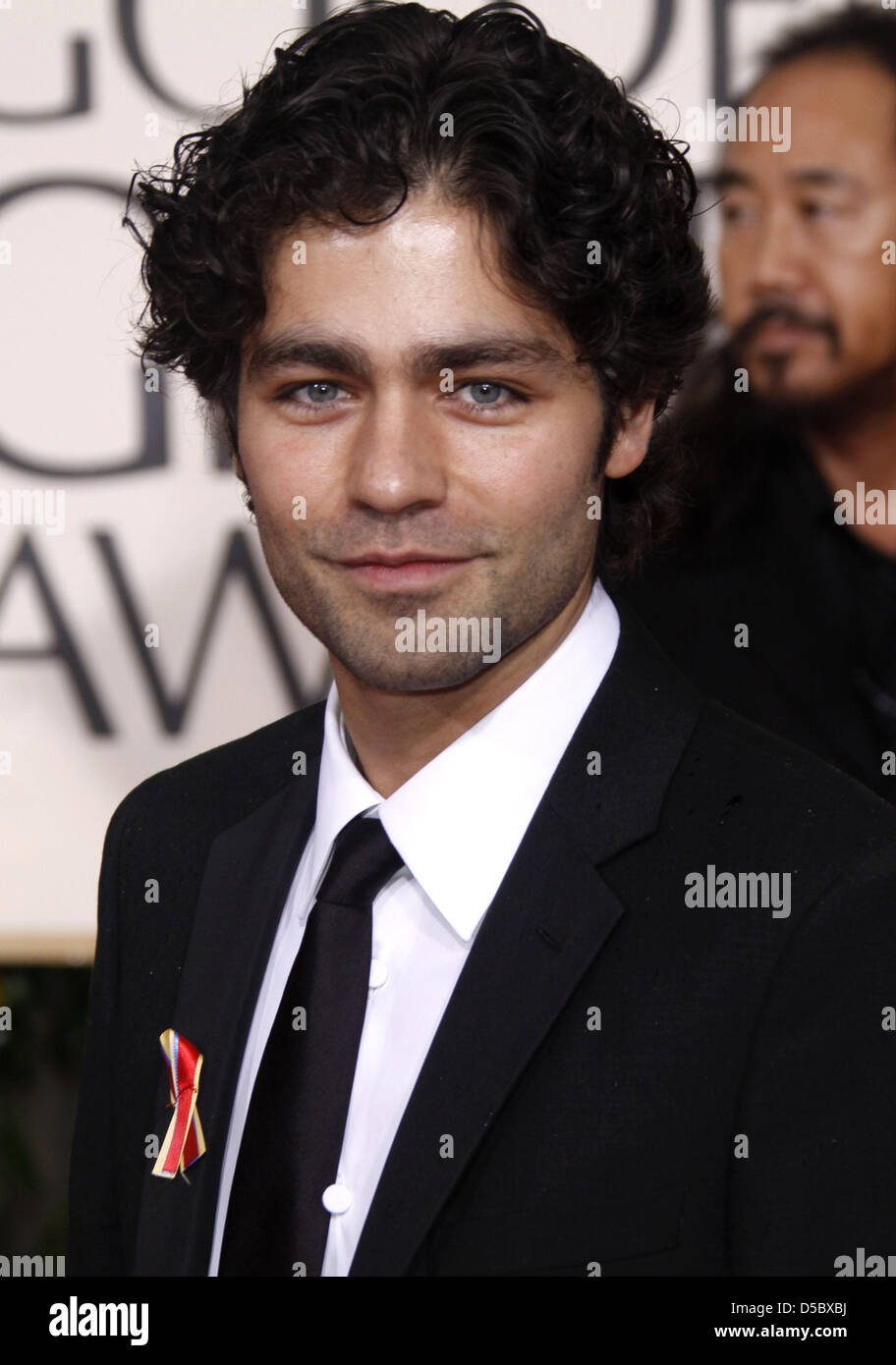 US actor Adrian Grenier arrives for the 67th Golden Globe Awards in Los ...