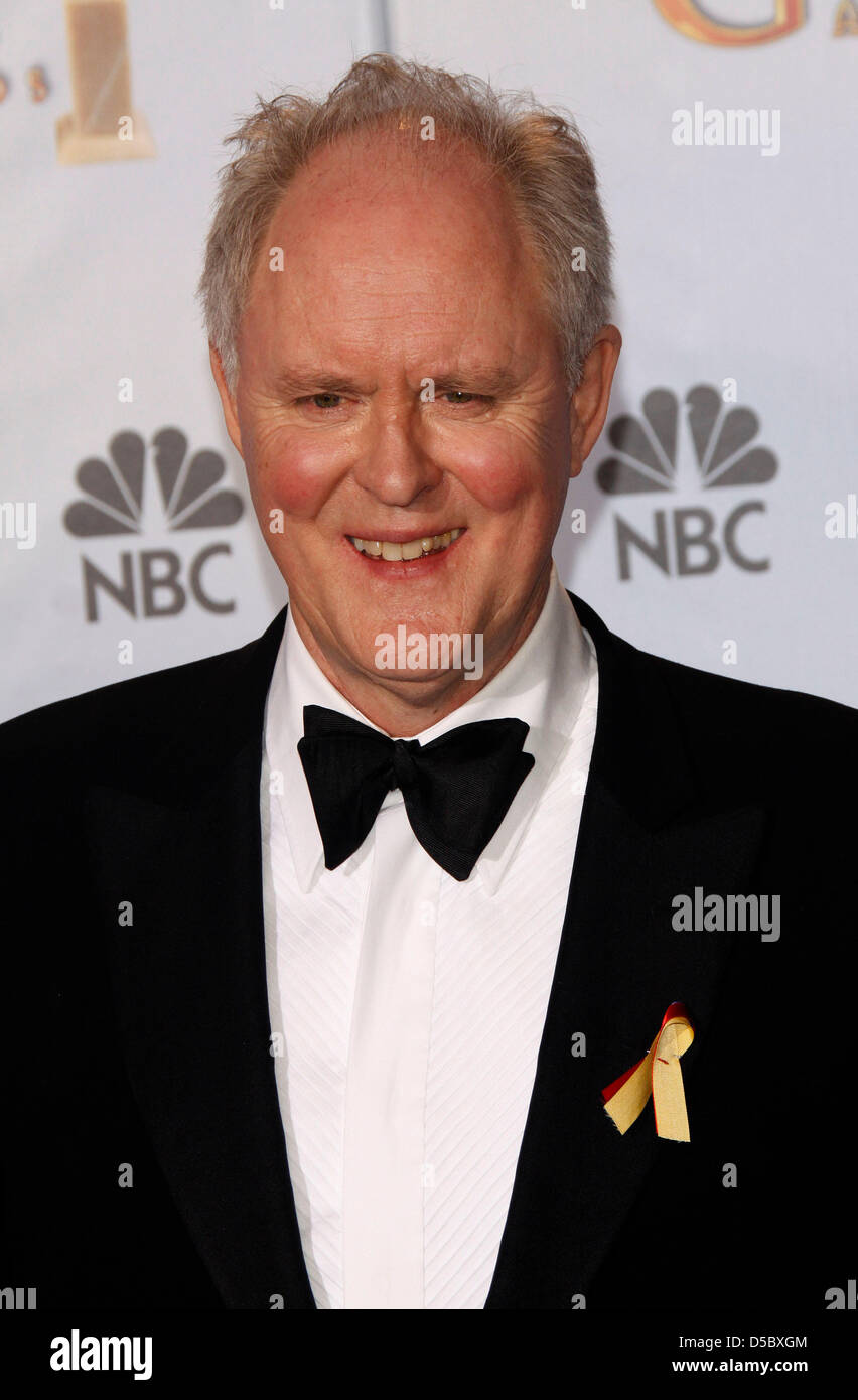 US actor John Lithgow poses for photographers in the press room at the ...