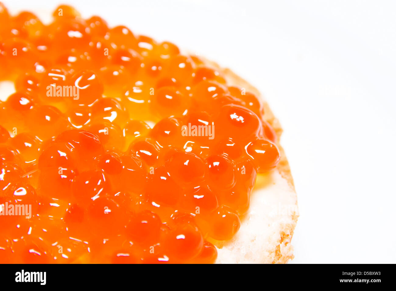 Russian Red Caviar border isolated on white backgrond Stock Photo - Alamy