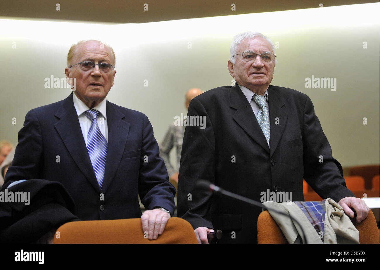 Philip Bialowitz (l.) und Thomas Blatt (r.), Ueberlebende aus dem ...
