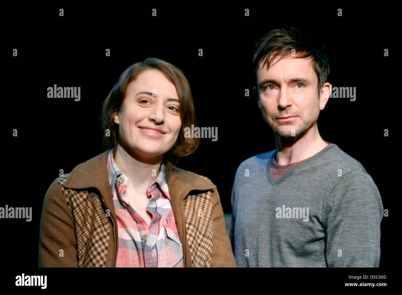 German actiors Arnd Klawitter (R) and Maren Eggert (L) pictured during ...