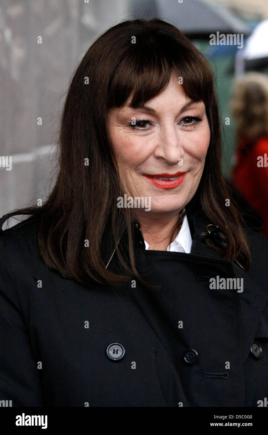 US actress Anjelica Huston attends the ceremony for her new star on the ...