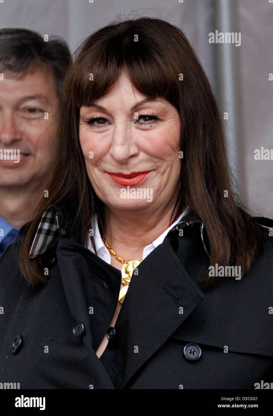 US actress Anjelica Huston attends the ceremony for her new star on the ...