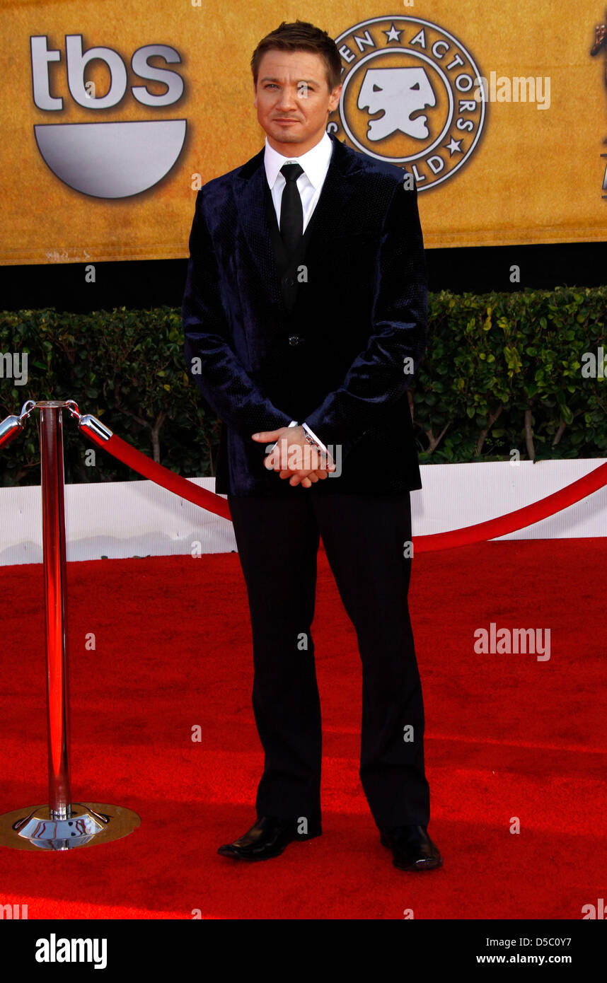 US actor Jeremy Renner attends the 16th Annual Screen Actor's Guild ...