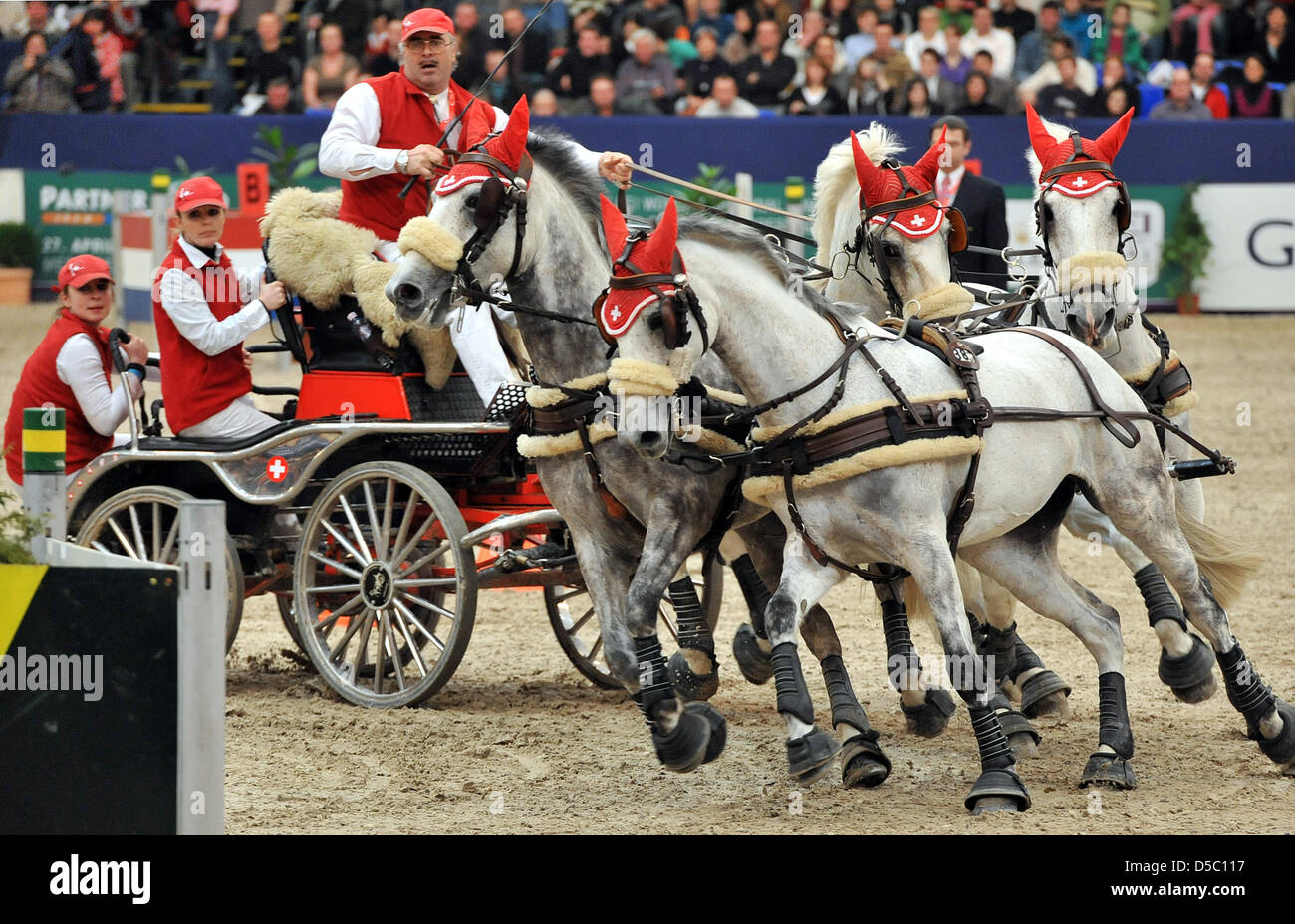Switzerland's Daniel Wuerger wins the four-in-hand of FEI World Cup ...