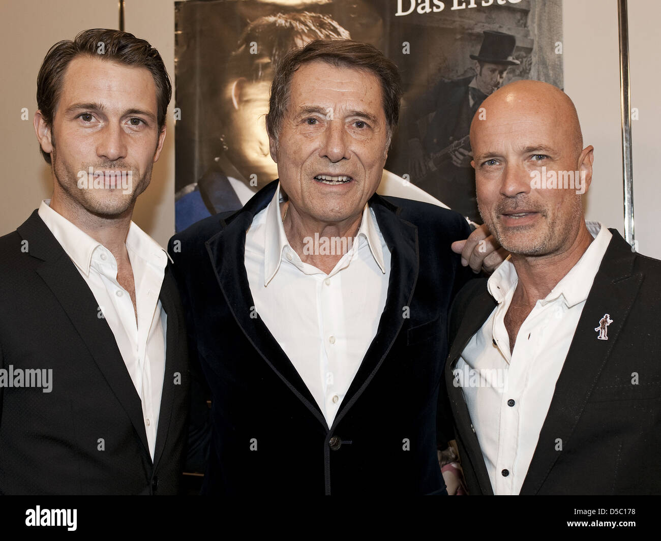 David Rott Udo Juergens and Christian Berkel at a photocall for the ZDF ...