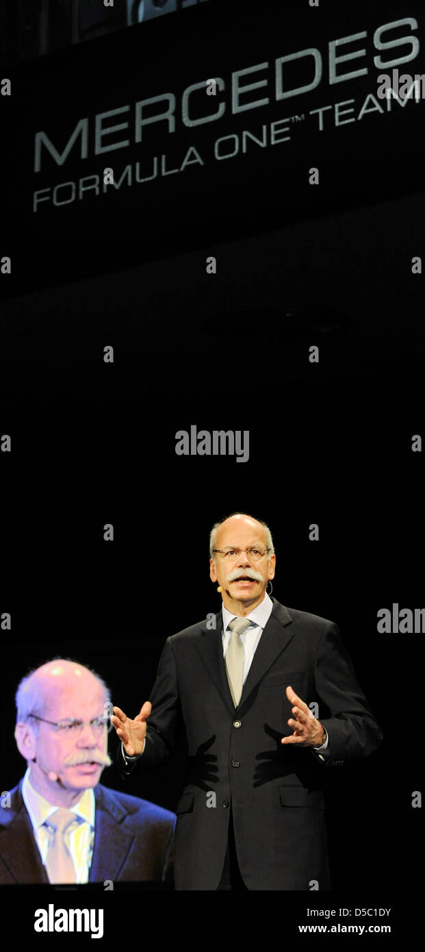 Chairman of Daimler AG and Head of Mercedes-Benz Cars Dieter Zetsche ...