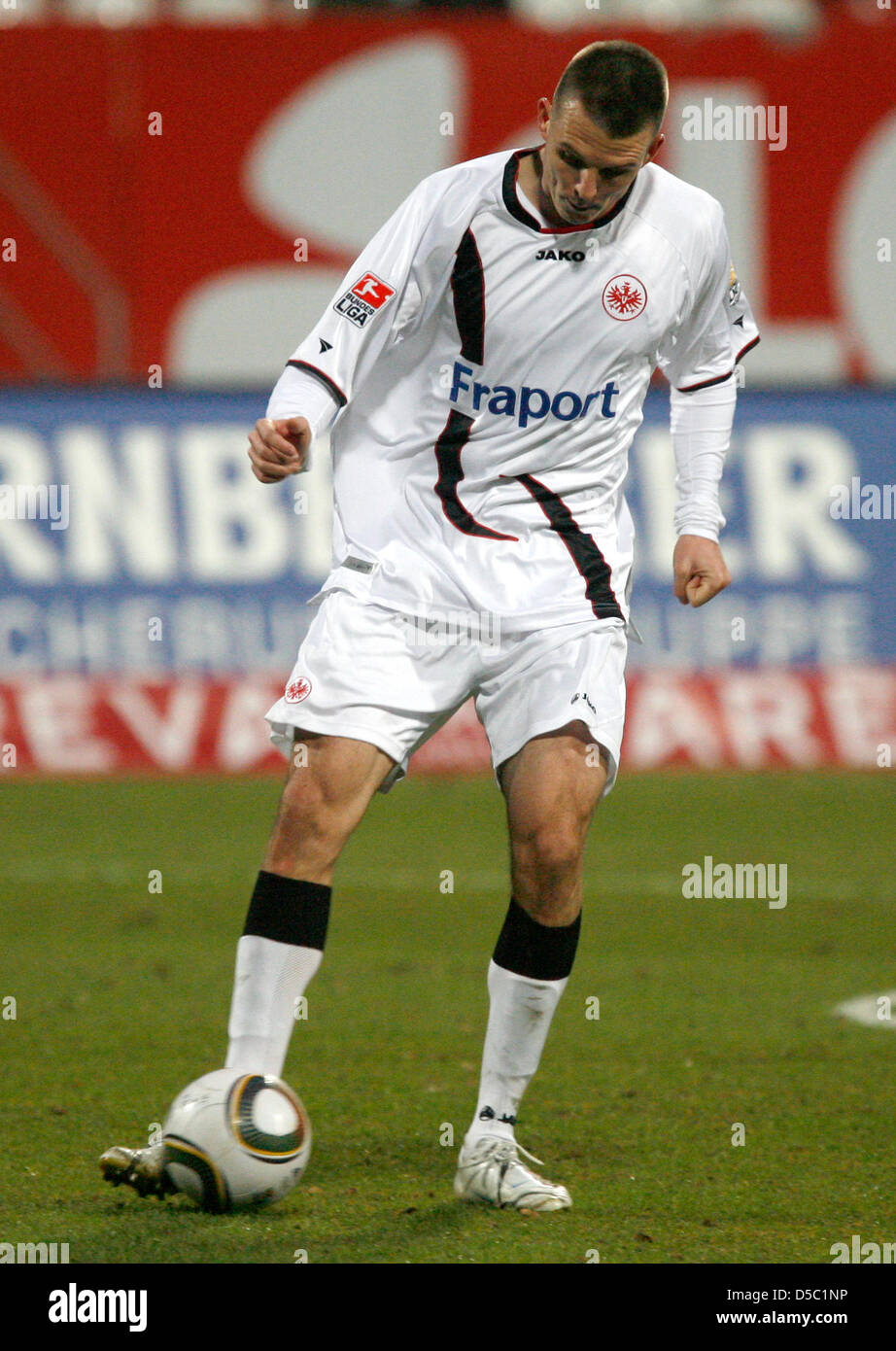 Frankfurt's Alexander Meier in action during the Bundesliga matchday 19 ...