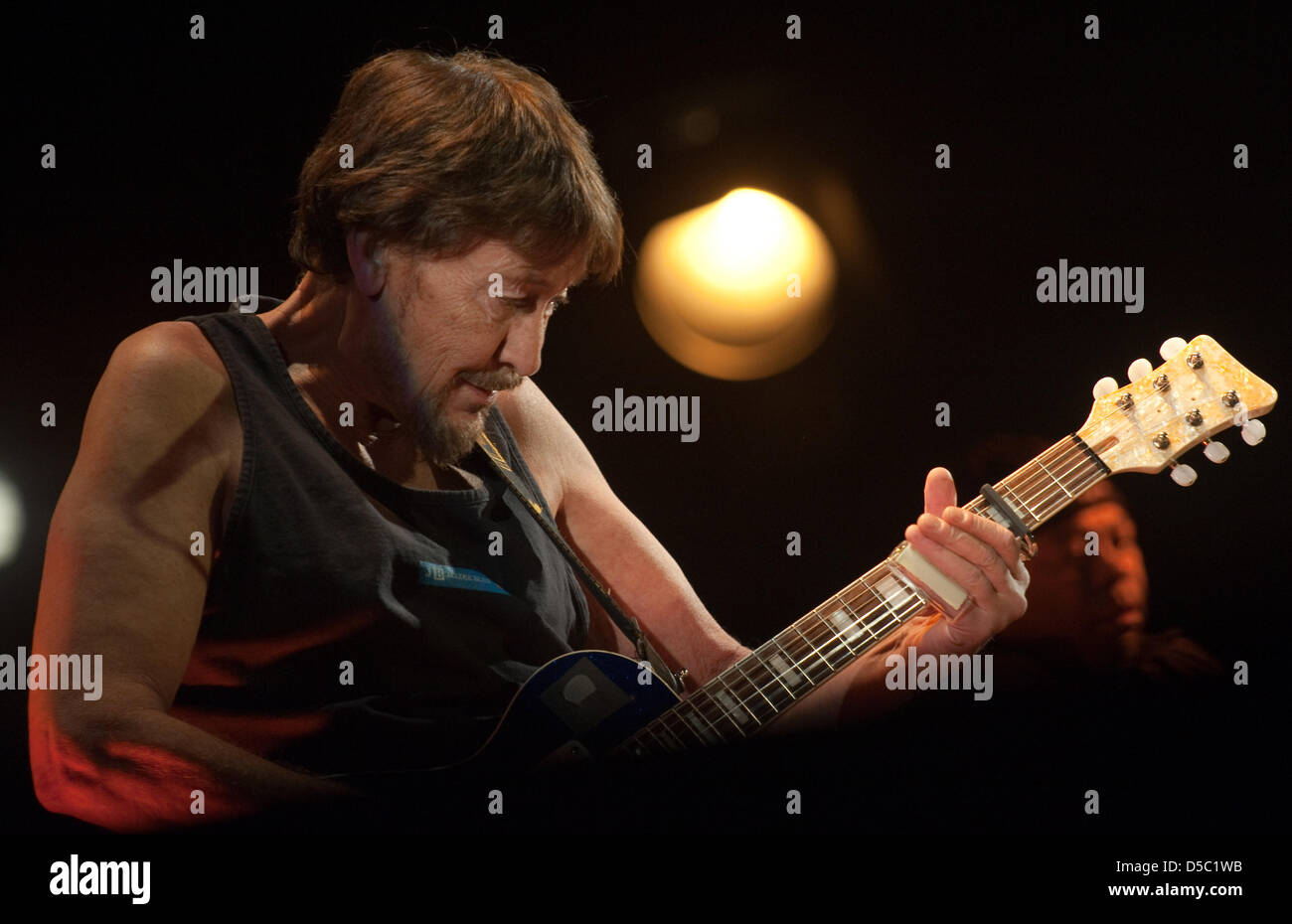 Great Britain's rock singer Chris Rea sings at the Arena in Leipzig ...