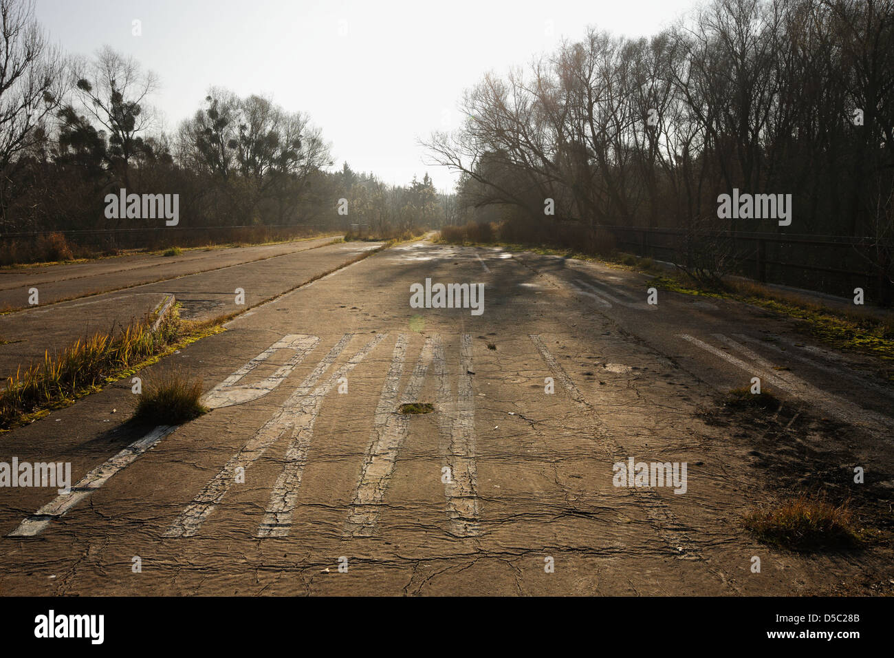 Berlin, Germany, area of the former border crossing point Dreilinden ...