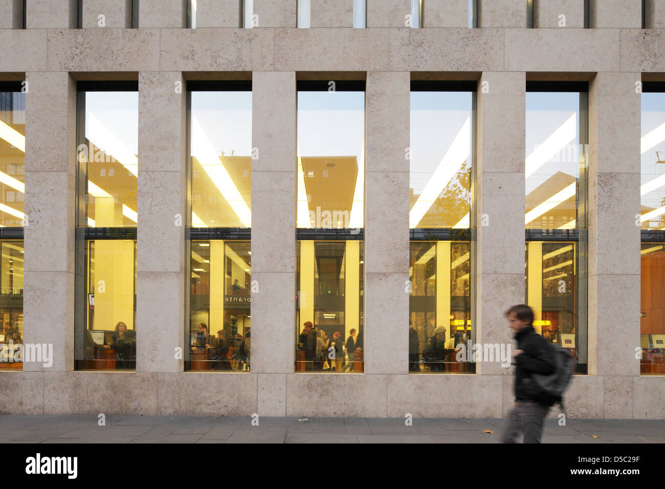 Berlin, Germany, Exterior of Jacob and Wilhelm Grimm Center Stock Photo ...