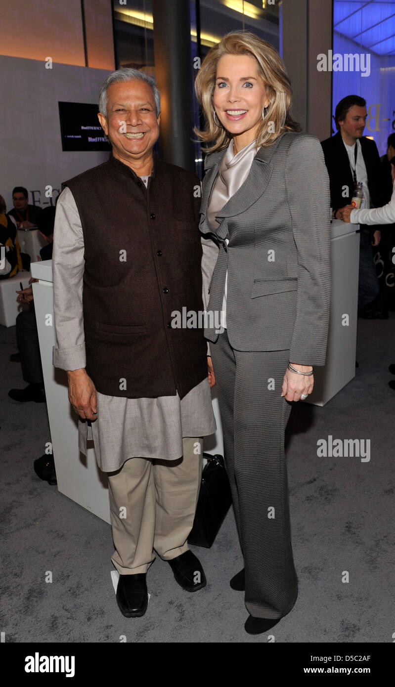 Begum Gabriele Inaara Aga Khan and Nobel Peace Prize Laureate Muhammad ...