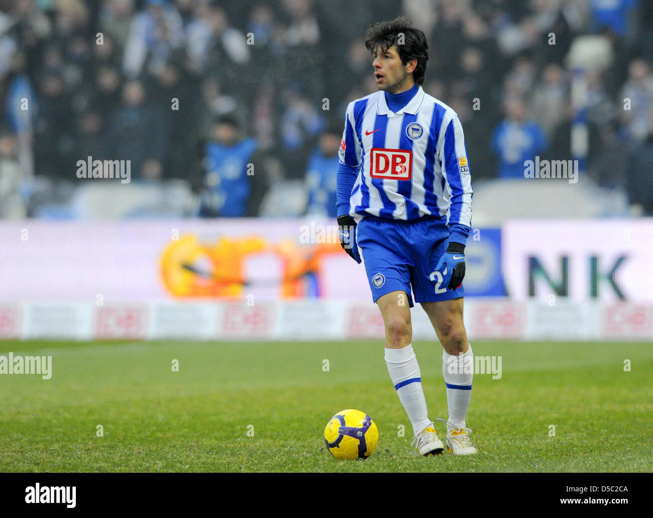Berlin's Levan Kobiashvili shown in action during the German Bundesliga ...