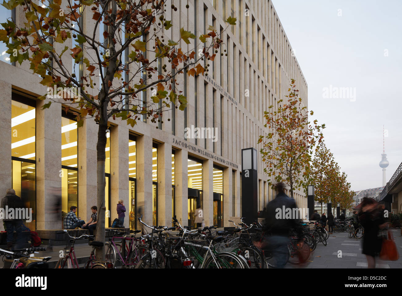 Berlin, Germany, Exterior of Jacob and Wilhelm Grimm Center Stock Photo ...