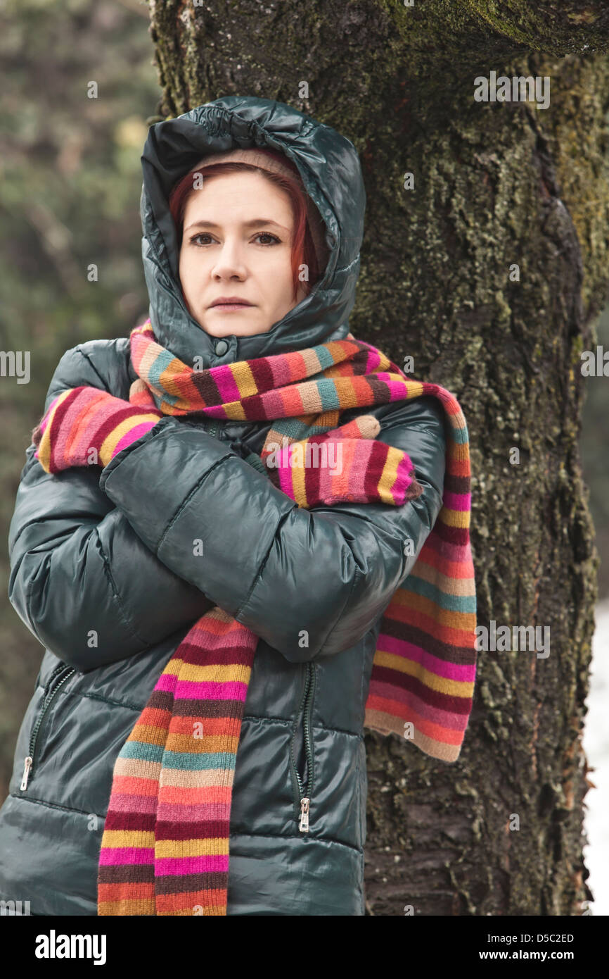 Cold shivering person hi-res stock photography and images - Alamy