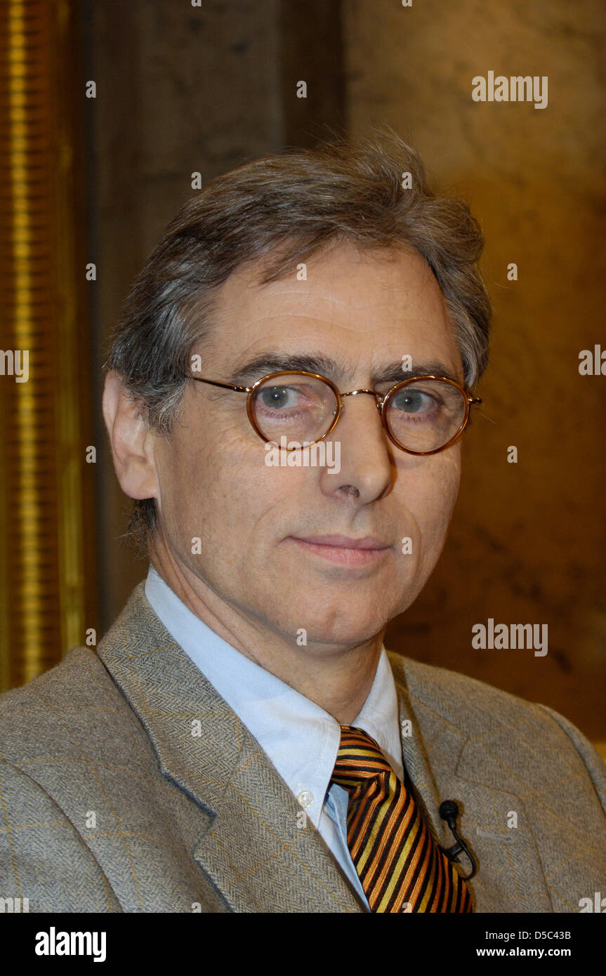 Psychiatrist Michael Linden pictured during taping of TV chat show 'Im ...