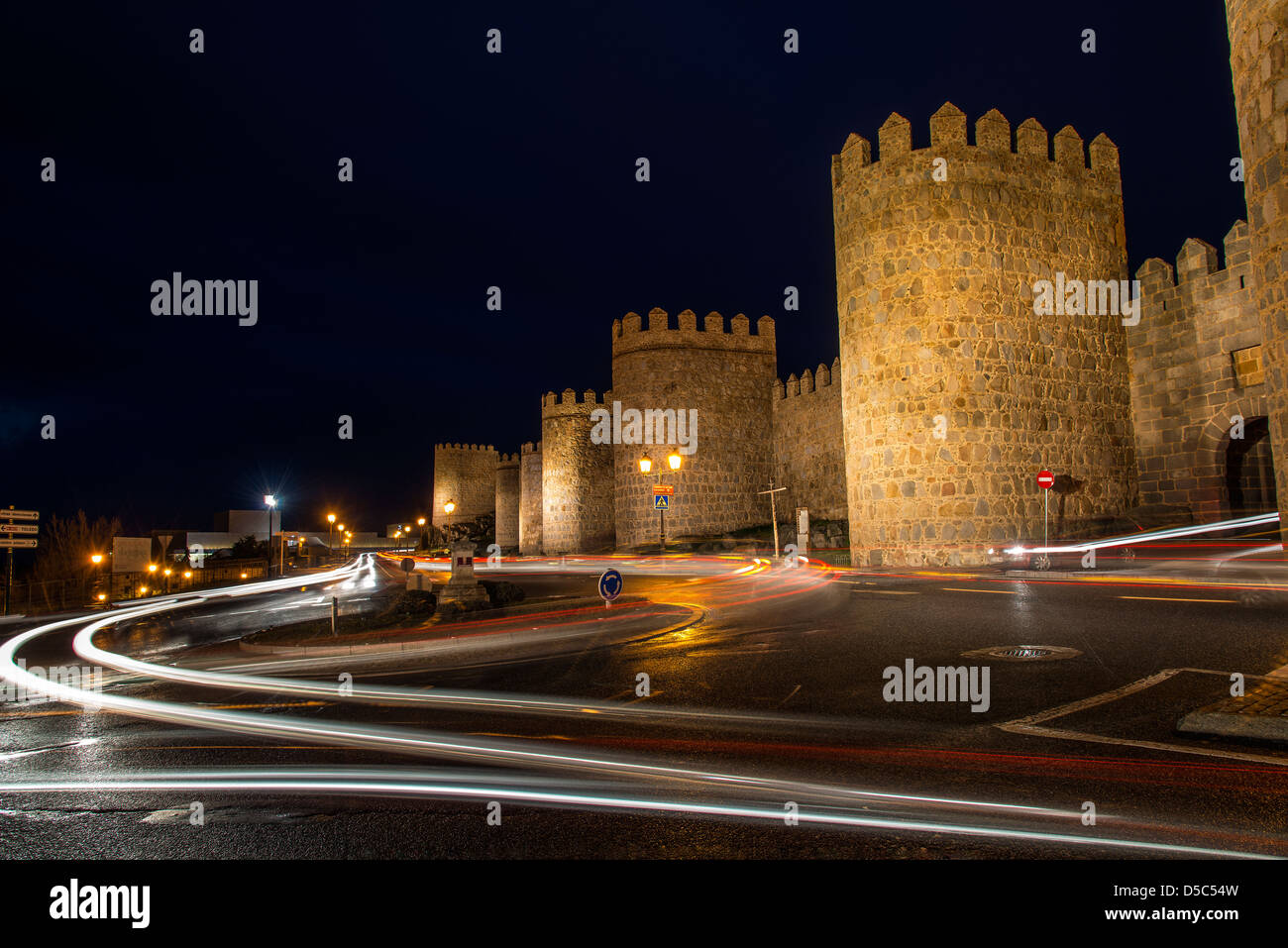 Car night lights hi-res stock photography and images - Alamy