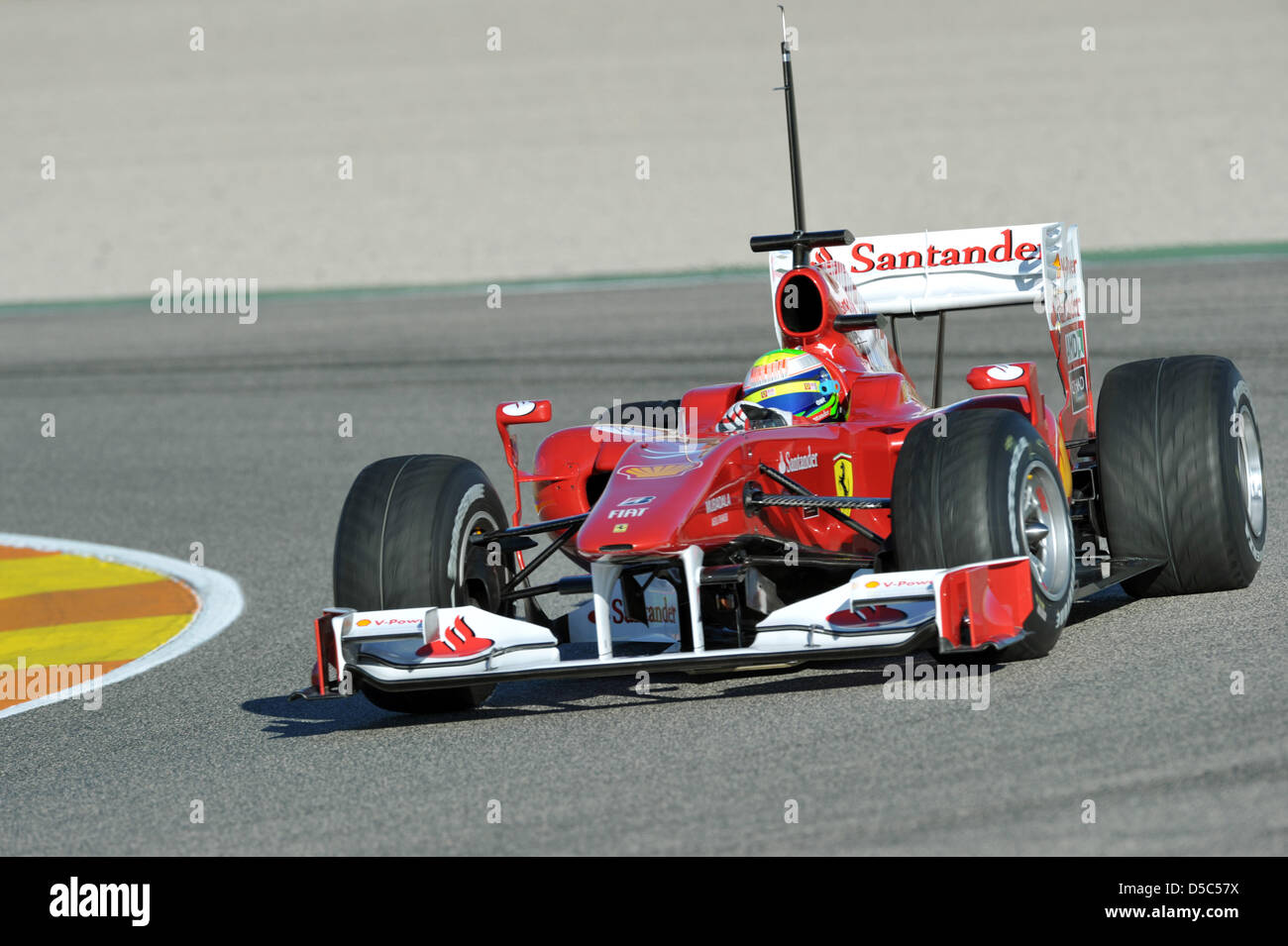 Brazilian Formula One driver Felipe Massa of Scuderia Ferrari performs ...