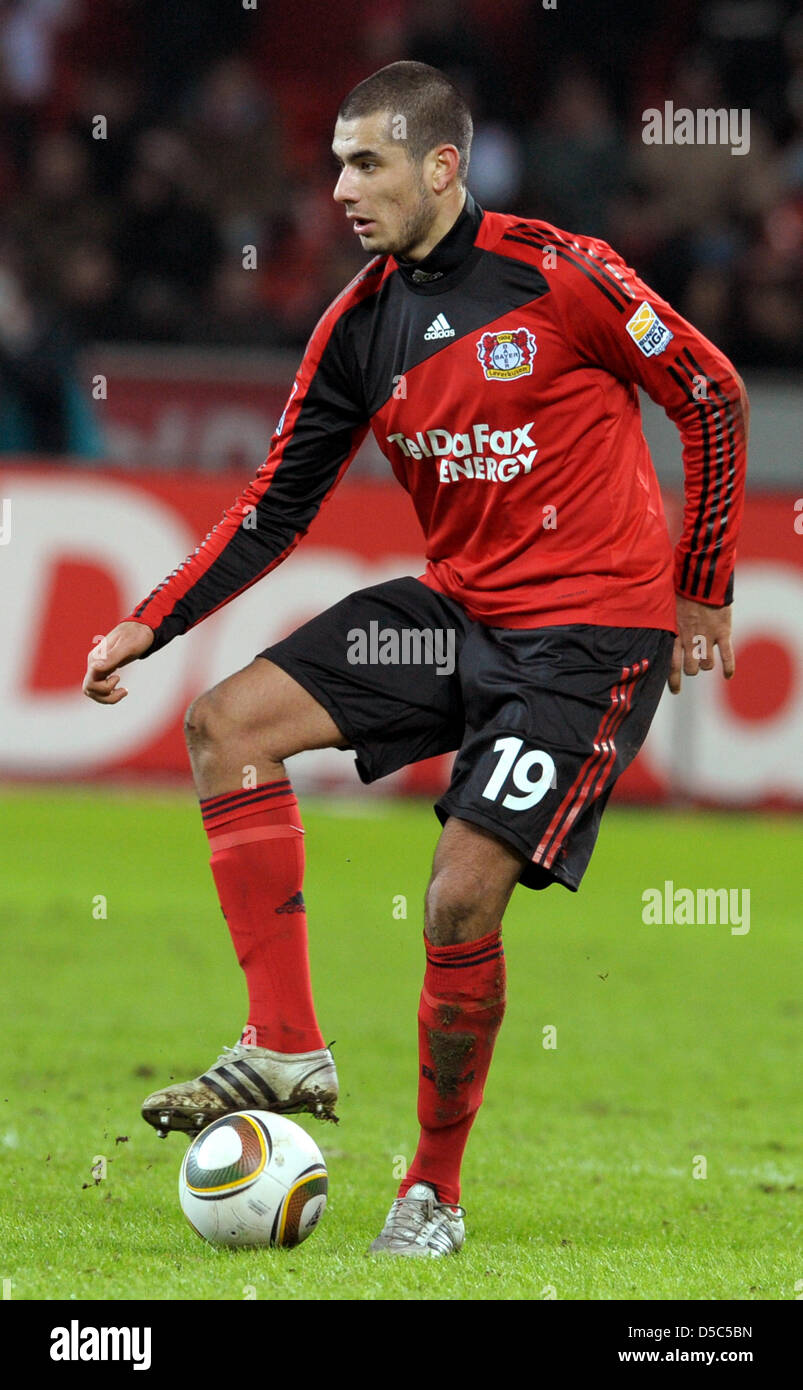 Leverkusen's Eren Derdiyok in action during the Bundesliga matchday 20 ...