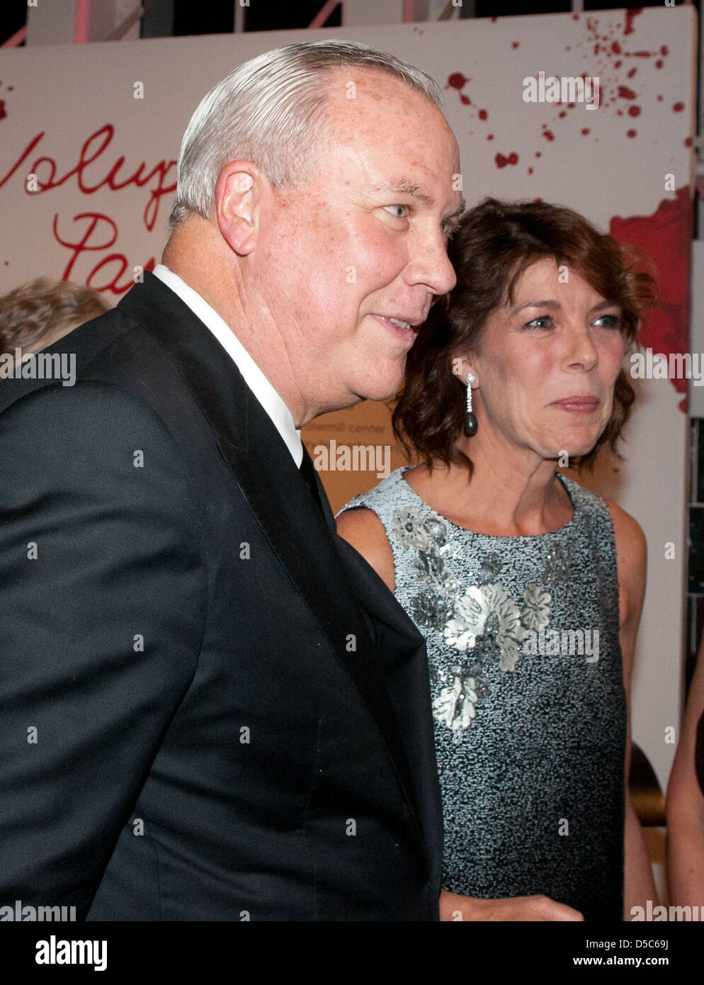 Robert Wilson, Princess Caroline of Monaco at a charity dinner at ...