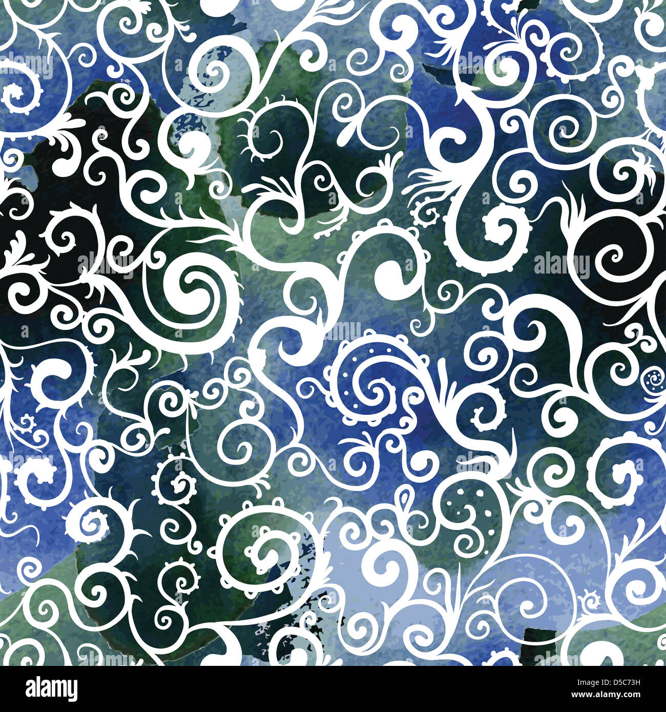 Seamless swirl pattern background Stock Photo - Alamy