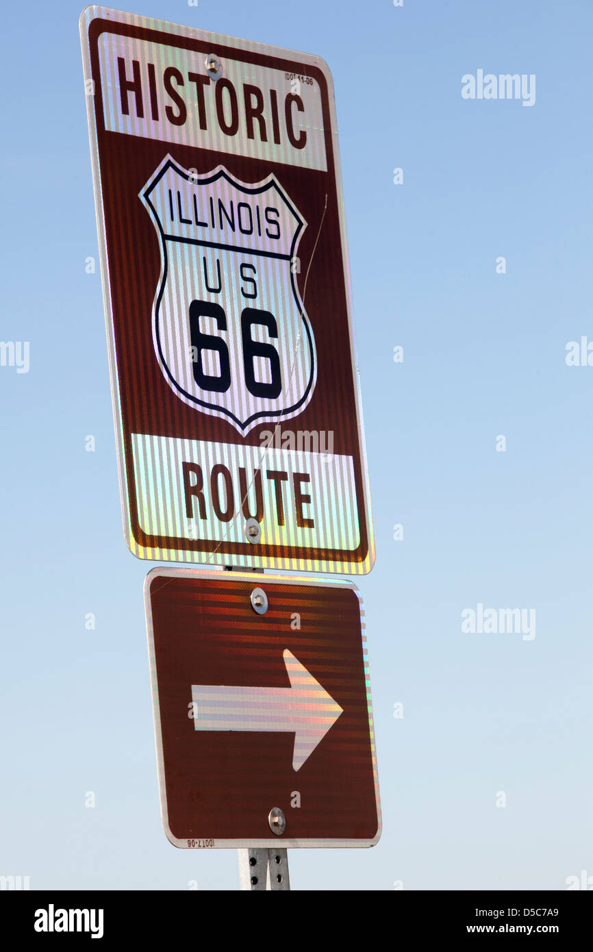 Route 66 sign arrow hi-res stock photography and images - Alamy