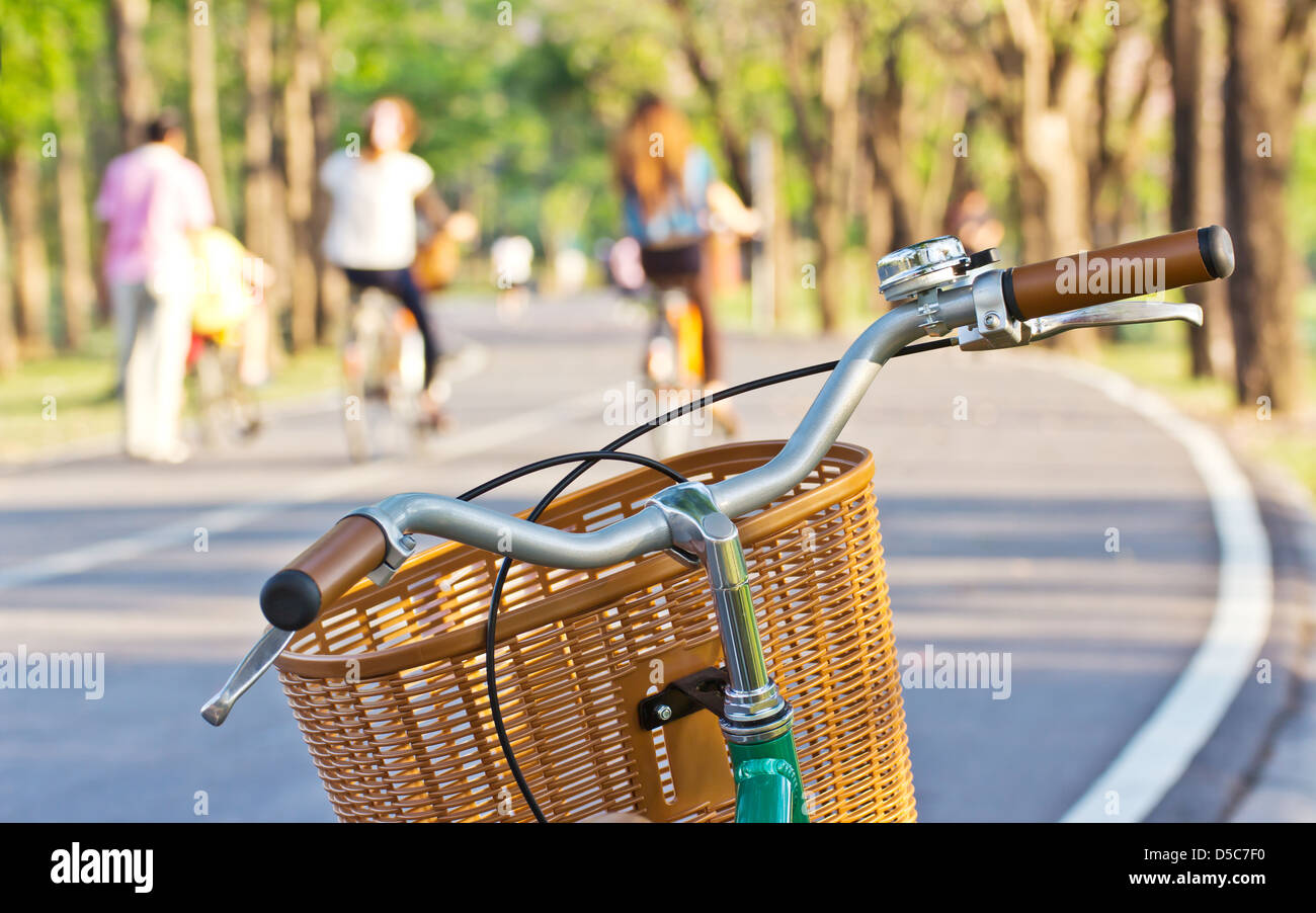 Bicycle in the park Stock Photo - Alamy
