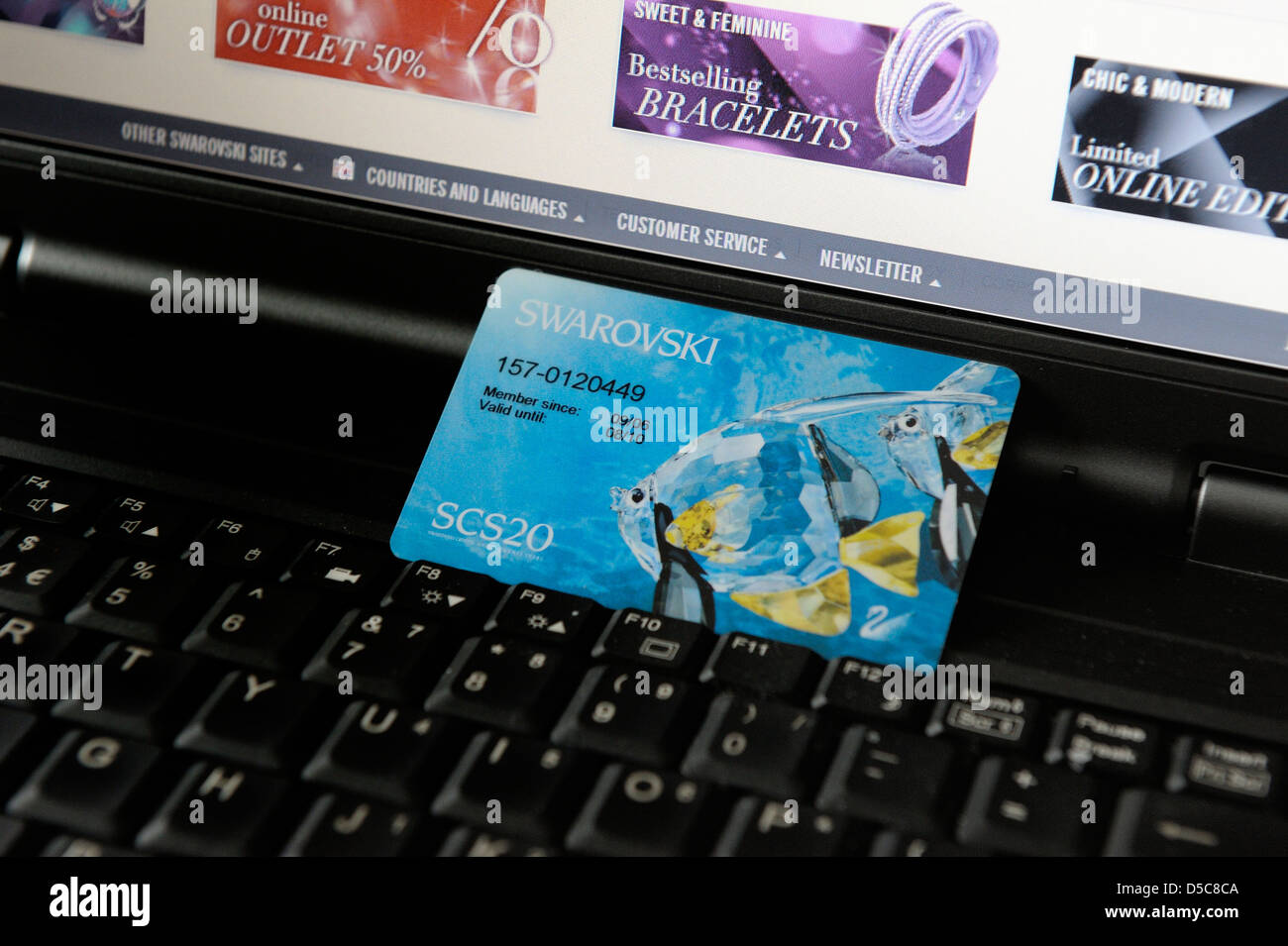Swarovski membership card Stock Photo - Alamy
