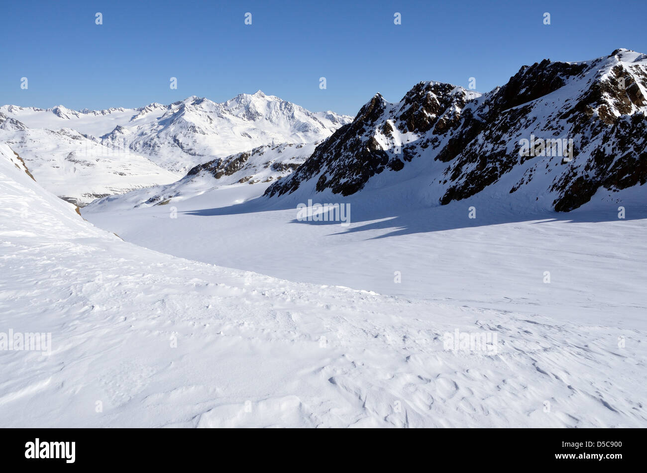 Winter scene in the Alps of Austria Stock Photo - Alamy