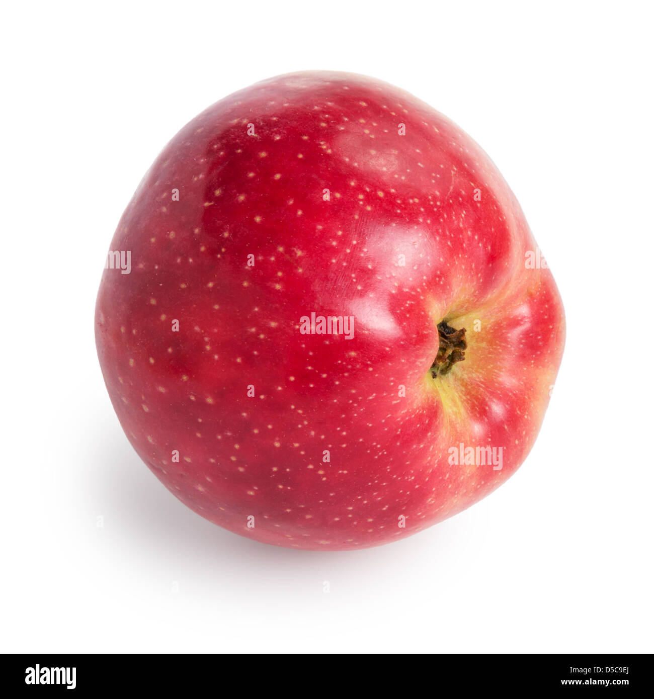single red apple isolated on white background Stock Photo - Alamy