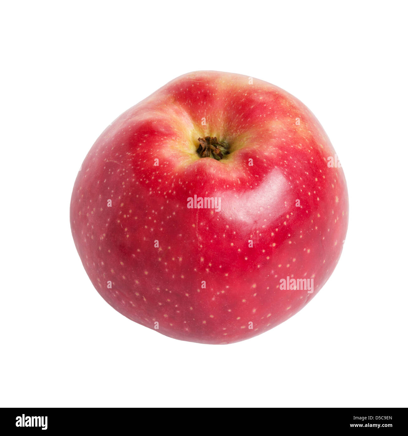 single red apple isolated on white background Stock Photo - Alamy