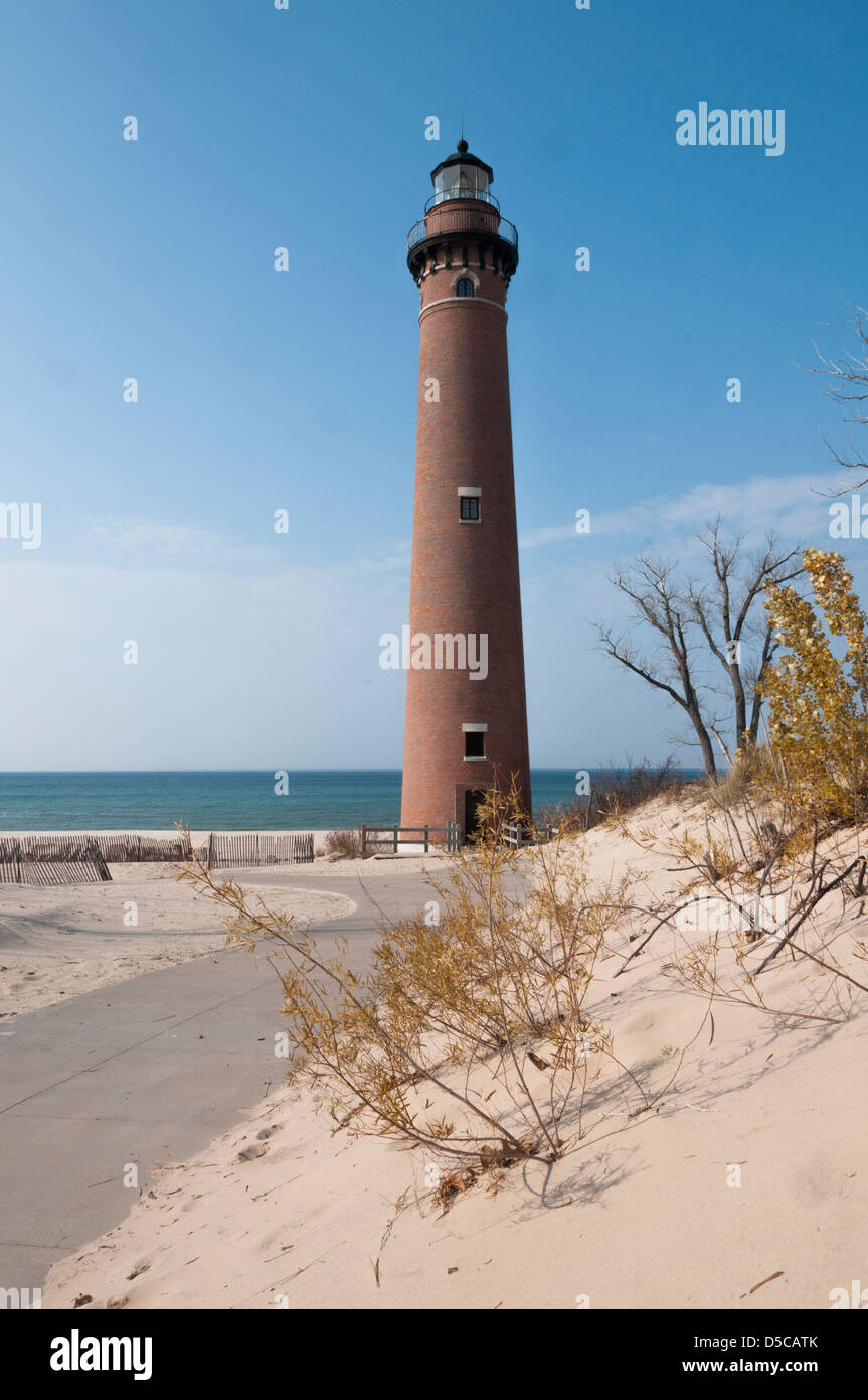 Little Sable Point Light Stock Photo - Alamy