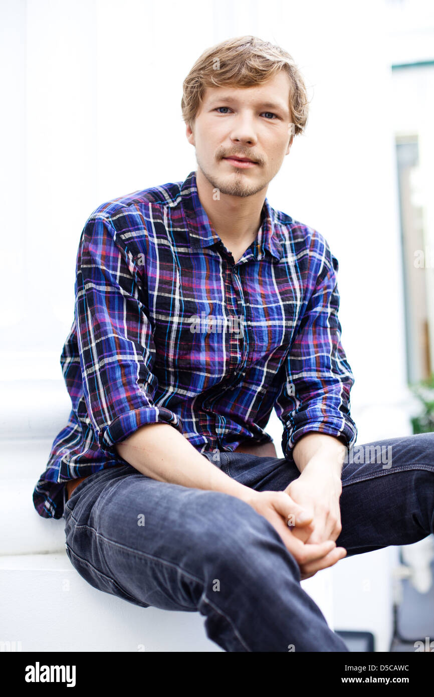 Jacob Matschenz at a photocall for the movie 'Laconia' at Kempinski ...