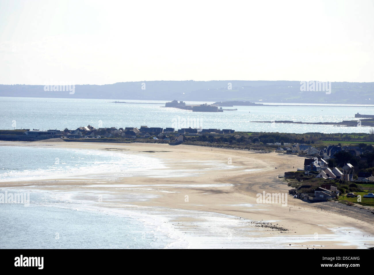 Urville-Nacqueville beach,WWII,Atlantic wall,rear Cherbourg harbor ...