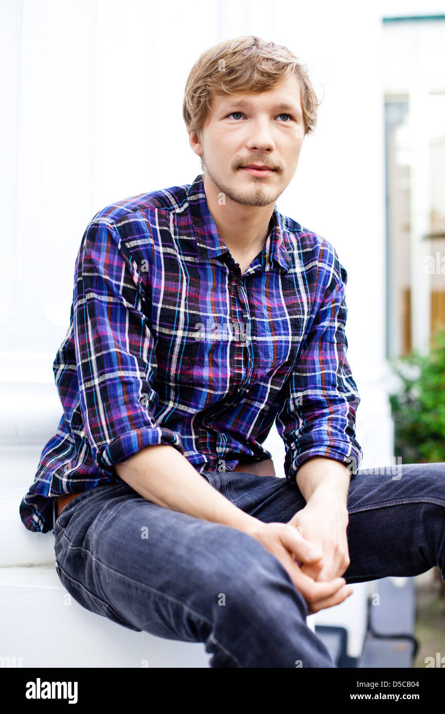 Jacob Matschenz at a photocall for the movie 'Laconia' at Kempinski ...