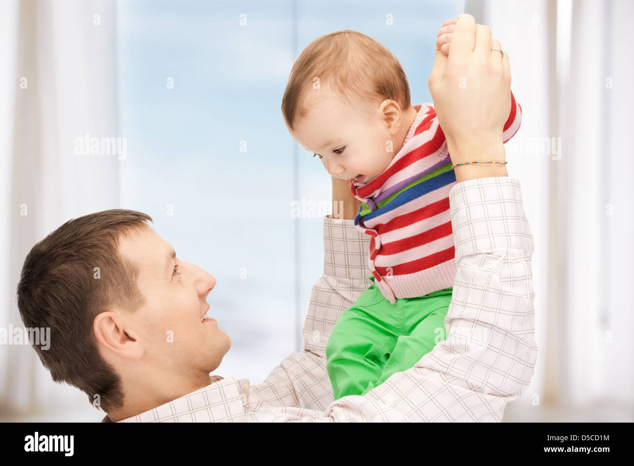 happy father with adorable baby Stock Photo - Alamy