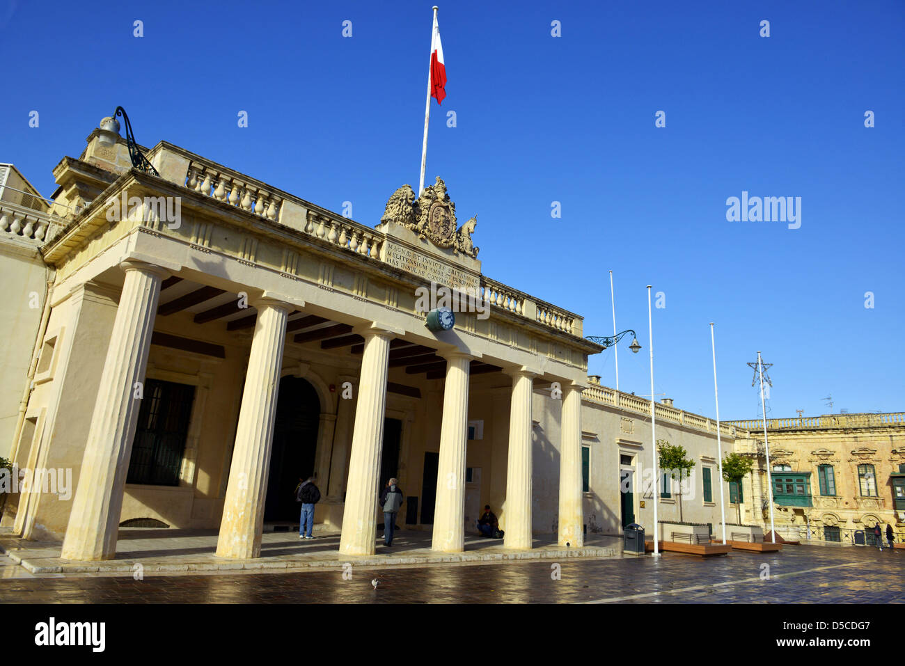 Main Guard Palace Square, Valletta, Malta Stock Photo - Alamy