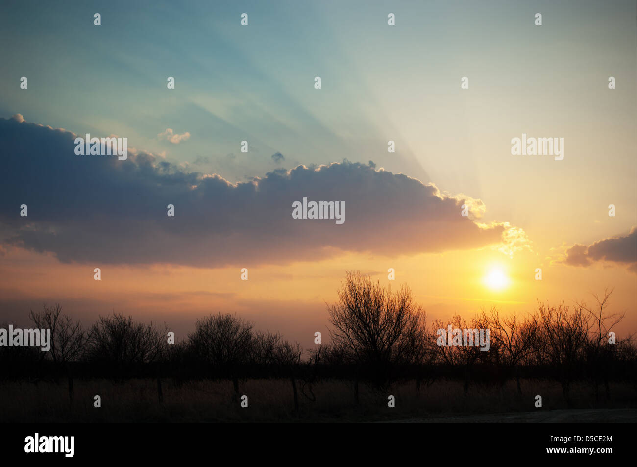 Sunset landscape hi-res stock photography and images - Alamy