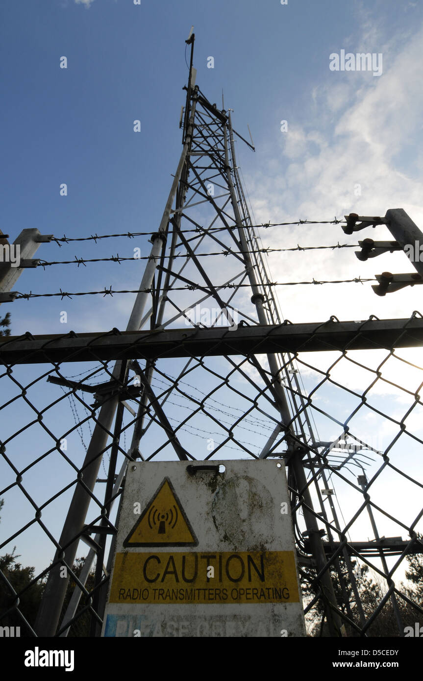 Mobile phone mast in the countryside, Britain, UK Stock Photo - Alamy