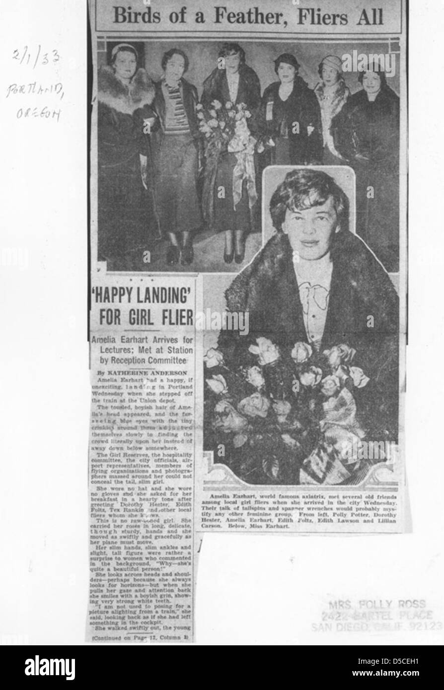 Amelia Earhart, a pioneering aviator, is featured in this image related ...