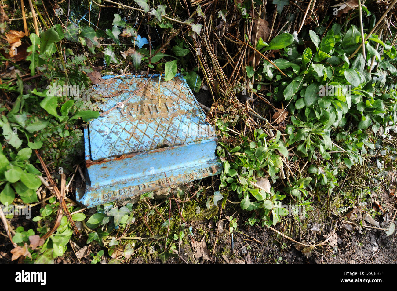 Countryside water outlet point, fire hydrant, Britain, UK Stock Photo ...