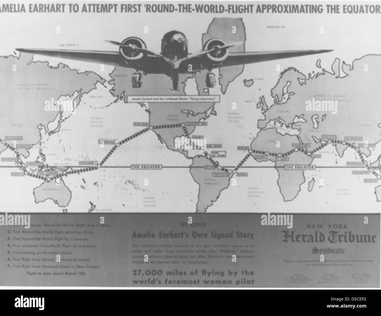 Aviation pioneer Amelia Earhart is featured in this display at the San ...