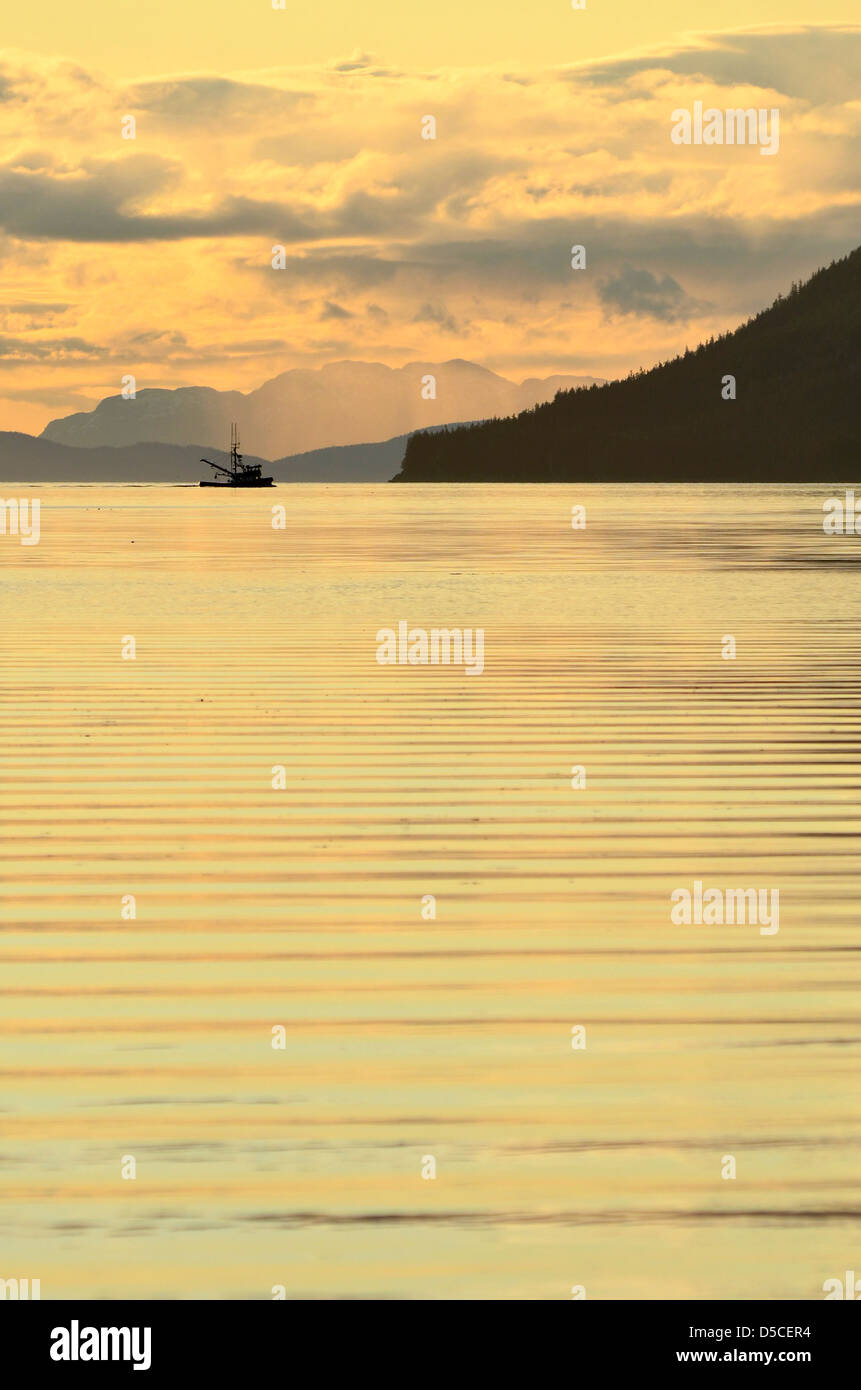 Fishing boat in Stephen's Passage, Alaska Stock Photo - Alamy