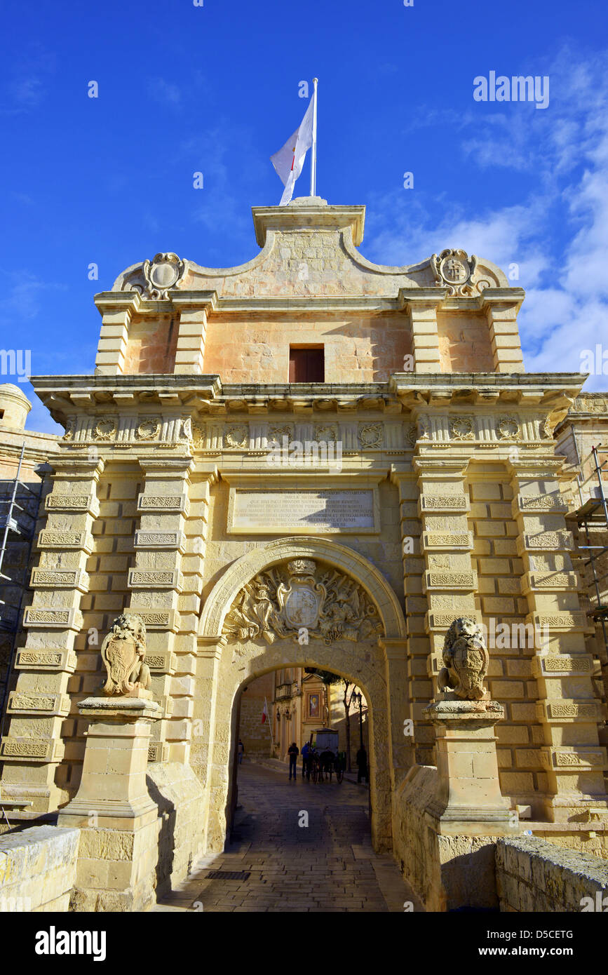 Main gate, mdina, malta hi-res stock photography and images - Alamy