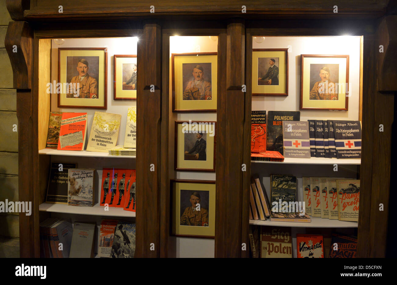 Adolf Hitler artifacts at the Oskar Schindler Museum, Krakow, Poland ...