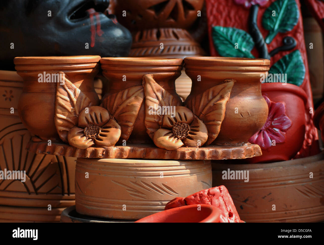 Colored pottery for house decoration hi-res stock photography and ...