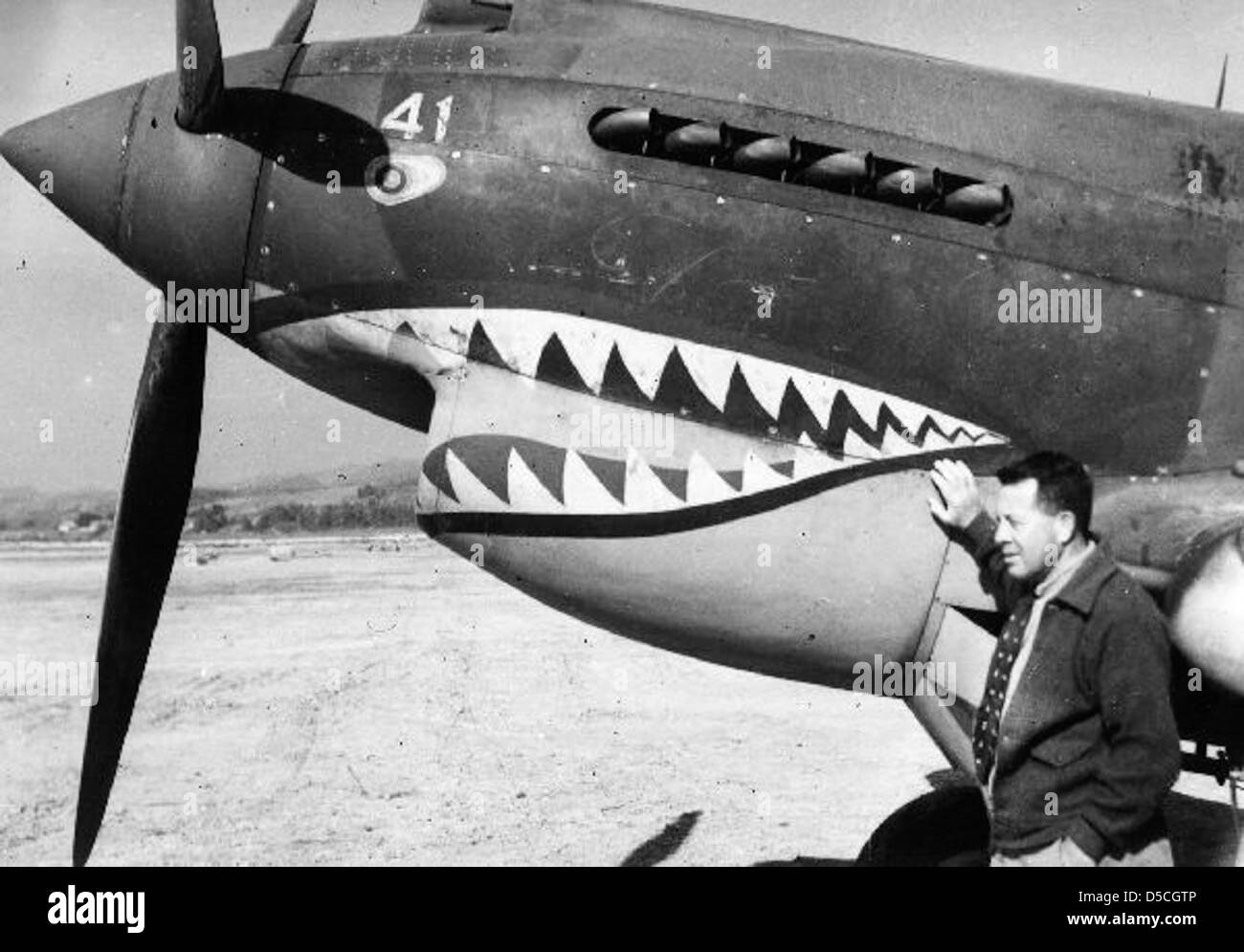 This image features F. Dickson, a missionary aviator, showcasing his ...