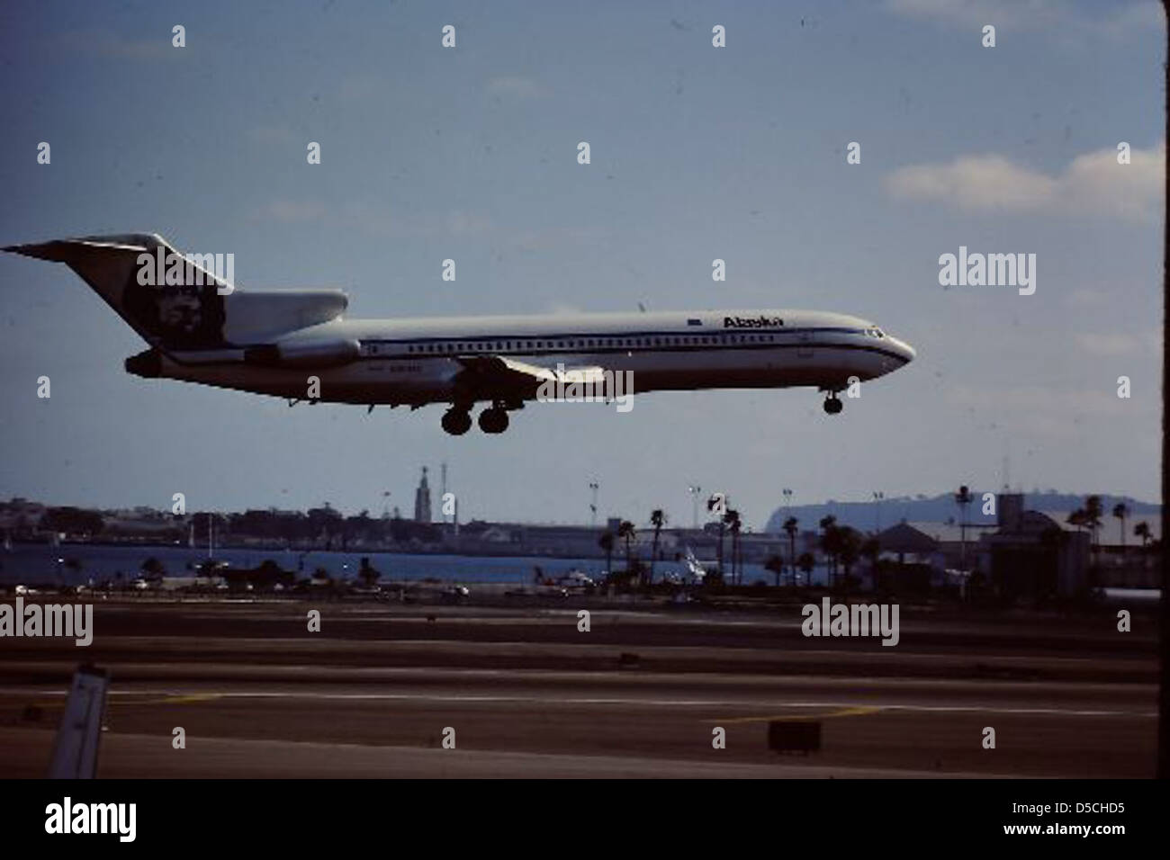 This image features a Boeing 727, N304AS, operated by Alaska Airlines ...