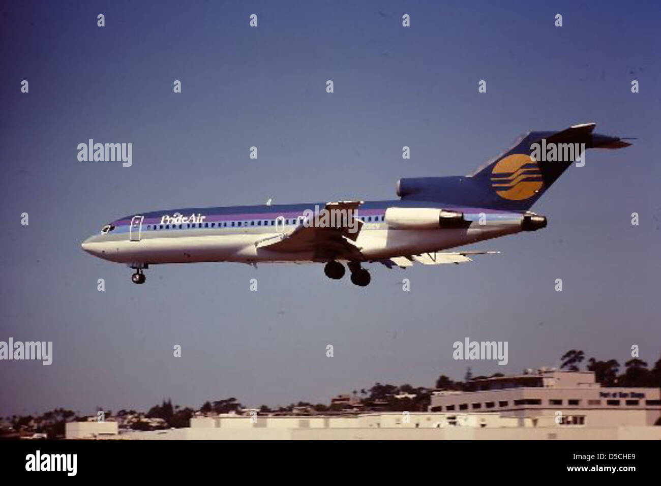 The Boeing 727, shown here with tail number N731EV, was a key airliner ...