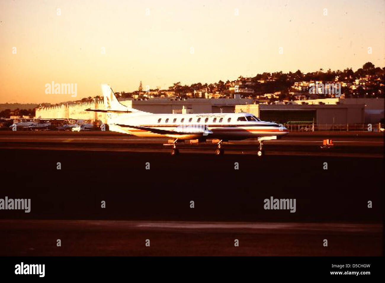 The Fairchild-Swearingen Metroliner N31107, seen in this image, is a ...